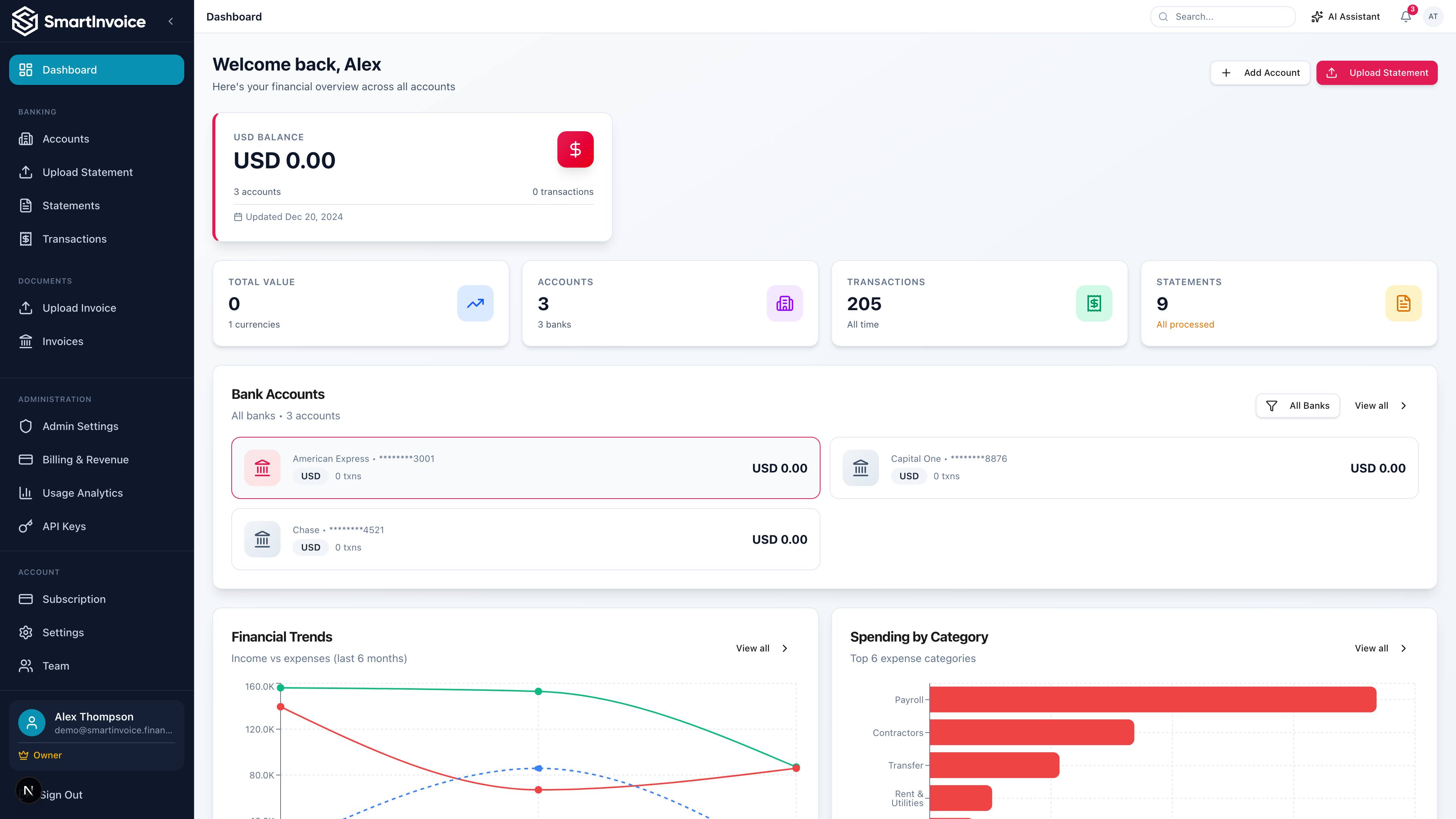SmartInvoice - AI-Powered Bank Statement Processing | Gemini 3 Flash
